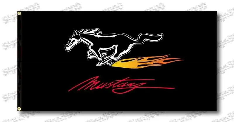 MUSTANG FLAMES FLAG BANNER POSTER | Mustang Forums at StangNet